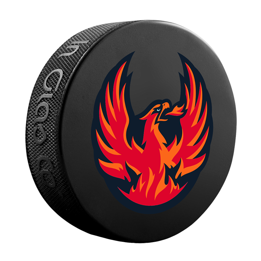 AHL Coachella Valley Firebirds Classic Souvenir Hockey Puck — Inglasco