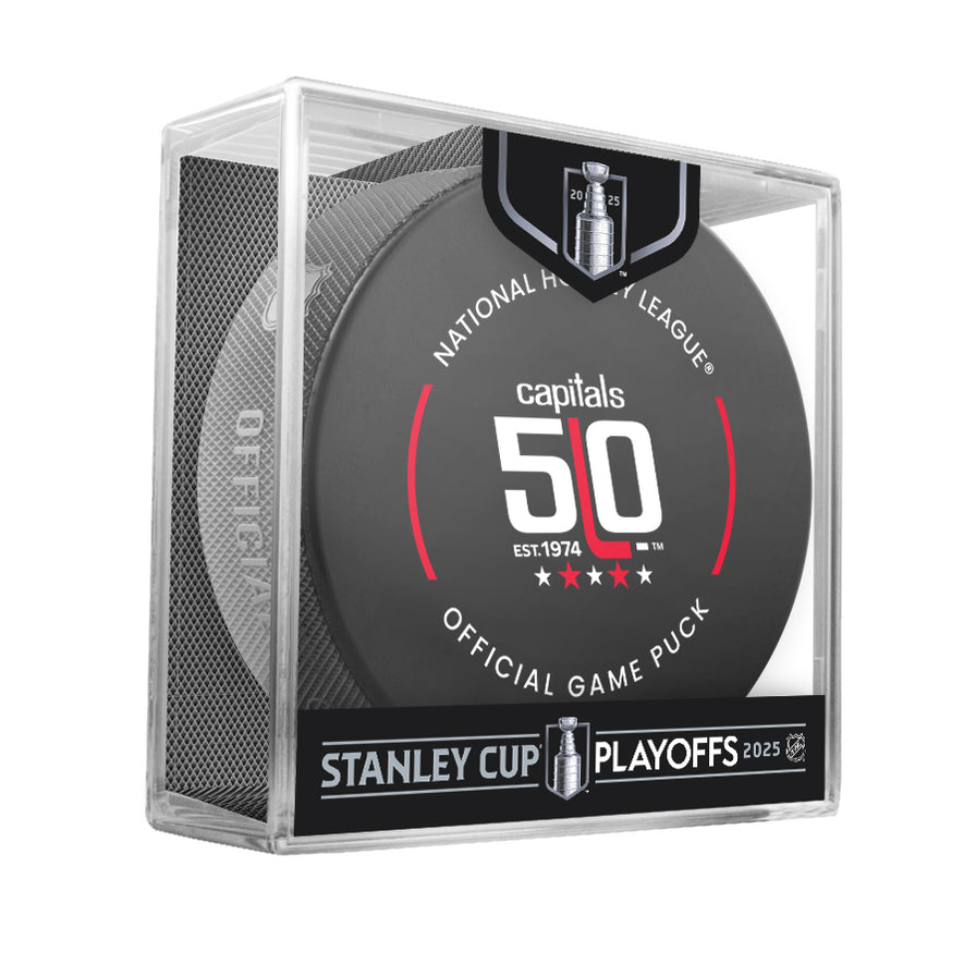 NHL Washington Capitals 2025 Official Playoffs Game Hockey Puck Design ...