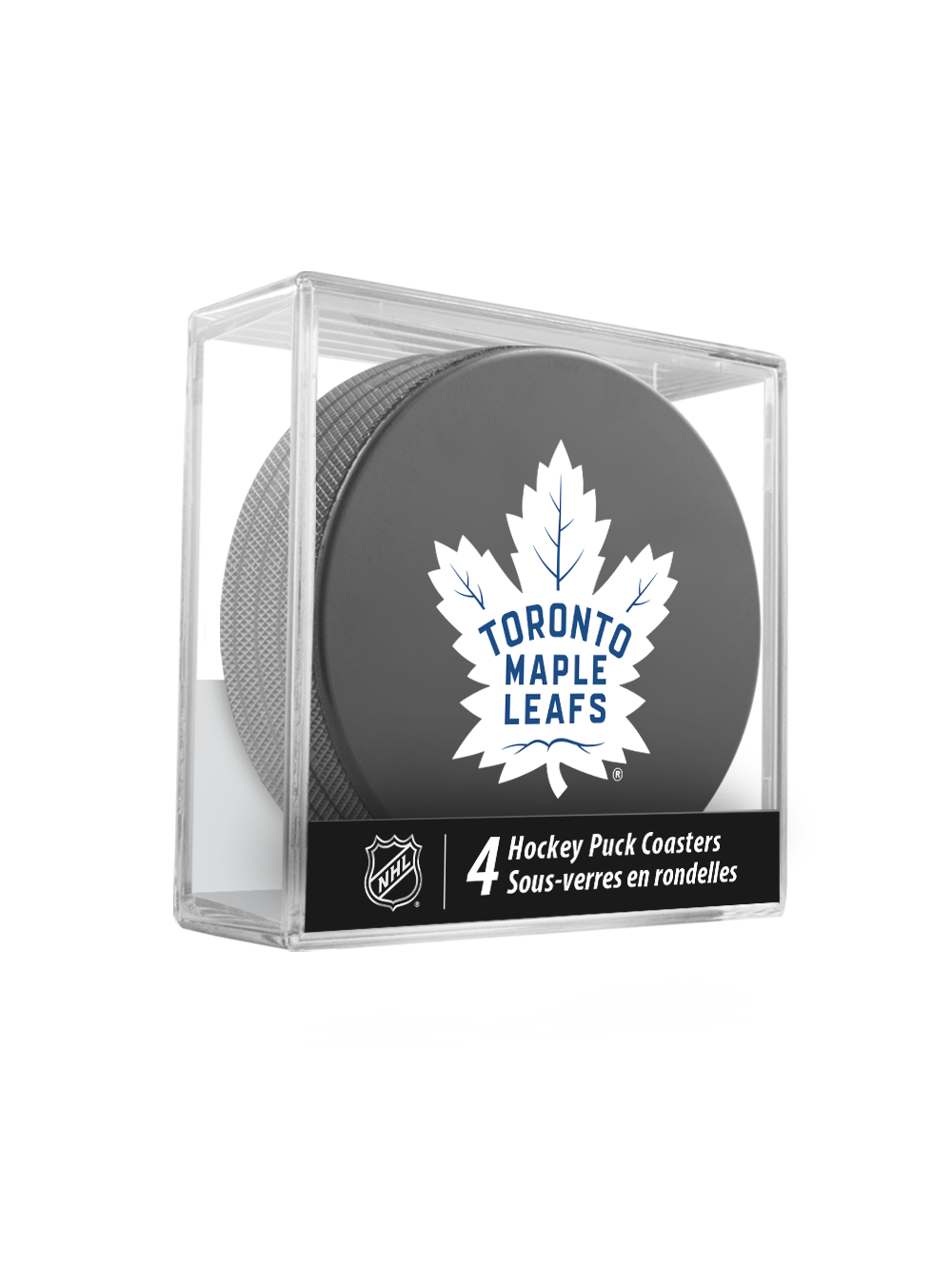 NHL Toronto Maple Leafs Hockey Puck Drink Coasters (4-Pack) In Cube ...